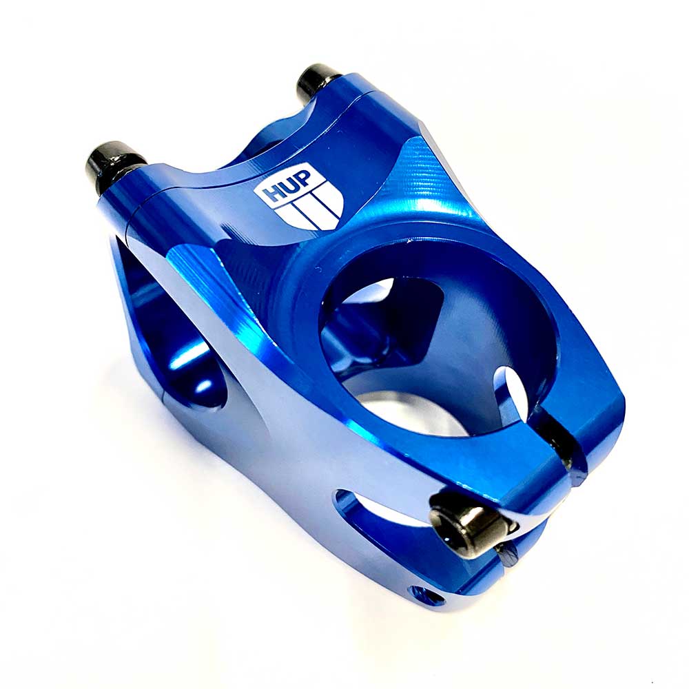 HUP CNC 35mm MTB Stem in Blue for Trail, XC, AM & Enduro – Kids Racing Ltd